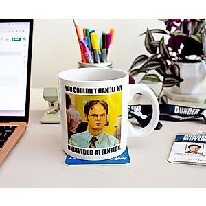 Silver Buffalo The Office Dwight Schrute Undivided Attention Ceramic Mug | Holds 20 Ounces