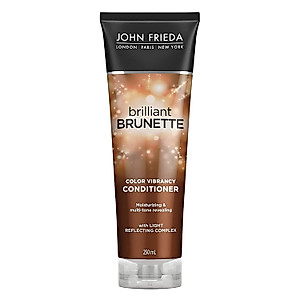 John Frieda Collection Brilliant Brunette Shine Release Moisturizing Conditioner with Enriching Technology for All Shades 8.45 Oz. (1 Bottle)