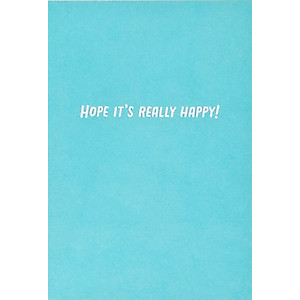 Greeting Card Go Full-On Birthday Today with Golden Labrador Retriever Dog