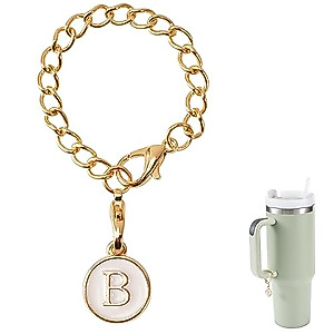 MOTAIN Letter Charm Accessories For Stanley Cup,Name Id Letter Handle Charm For Stanley Tumbler,Water Cup Handle Identification Letter Charm(B)