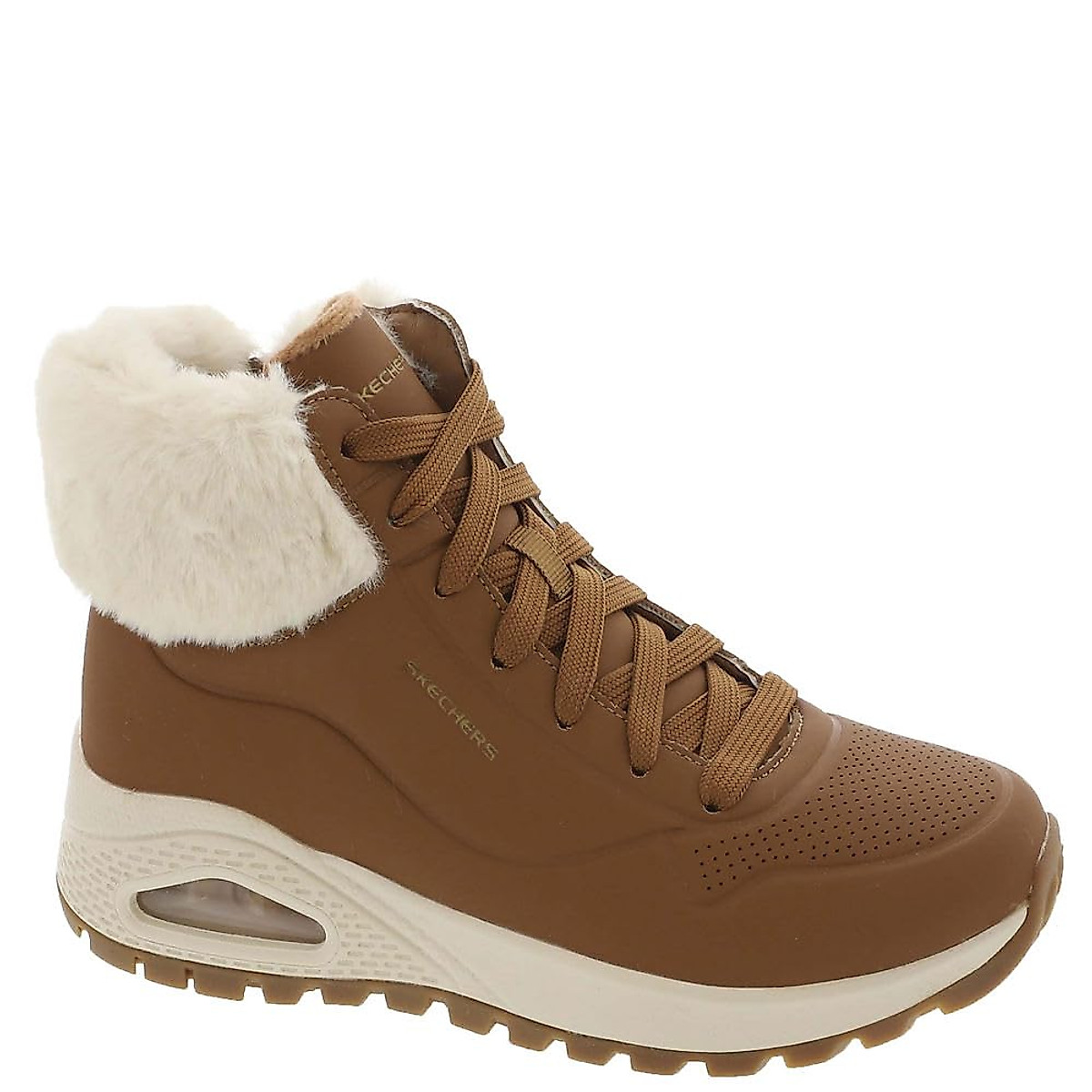 Skechers Women's Sneaker Fashion Boot, Chestnut, 8