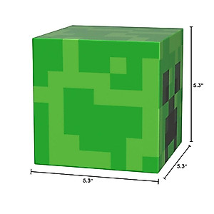 Minecraft Creeper LED Mood Light Creeper Lamp Mood Lighting Battery Powered | Collectible Mood Lamp | Green Mood Light LED Creeper | 5 Inches Tall
