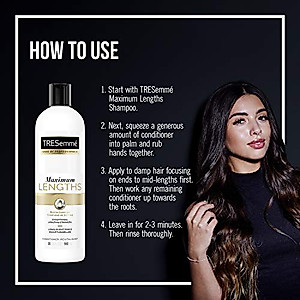TRESemmé Conditioner for Split Ends and Dry Hair Max Lengths with Biotin Seals Split Ends, 20 Fl Oz (Pack of 2)