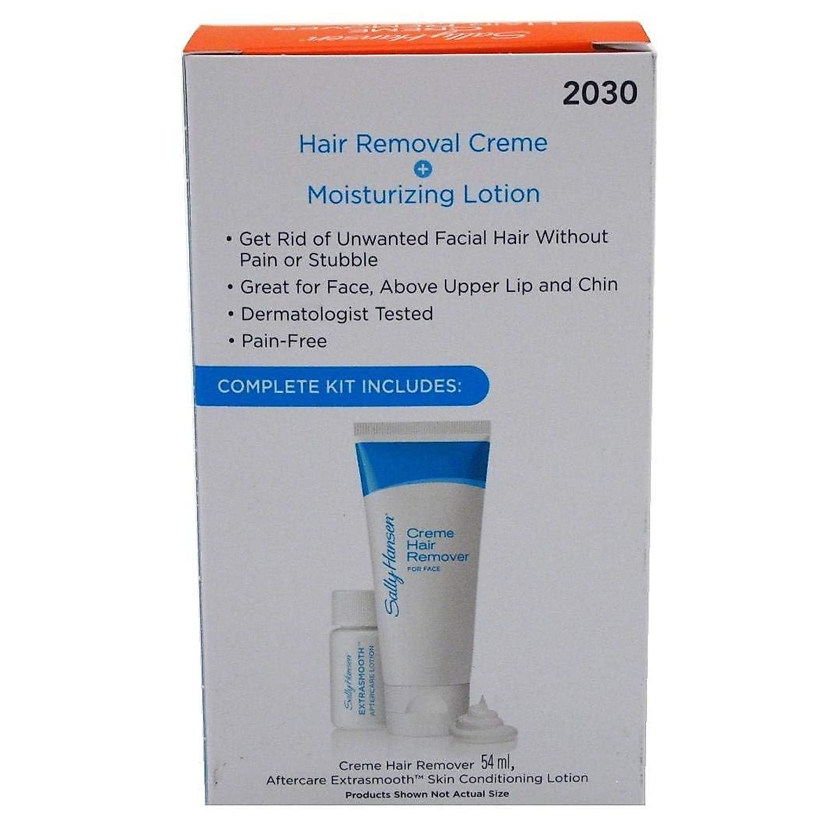 Sally Hansen Creme Hair Remover Kit for Face, Lip and Chin (Case of 6)