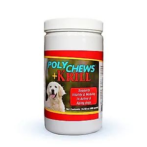 Polychews Bimeda Advanced Formula with Krill and Beta Glucans, Soft Chews for Joint Support and Overall Health, 120ct
