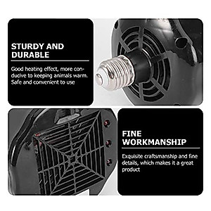 YARDWE Reptiles Reptile Heat Emitter Safe Chicken Coop Heater Livestock Heat Warm Light Cultivation Heating Lamp for Farm Animal Poultry Cat Dog Reptile Style Poultry Heat Lamp