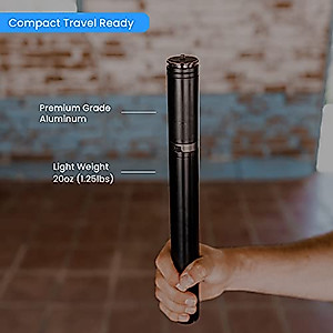 Lume Cube Adjustable 5ft Light Stand Tripod | Height 2ft to 5ft | Stand for Lights, Webcams, Cameras, Adjustable Height, 360º Rotating Mount, Aluminum Lightweight, for Content & Video