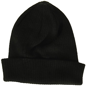 Champion Logo Cuff Beanie, Black/Red/Blue, One Size