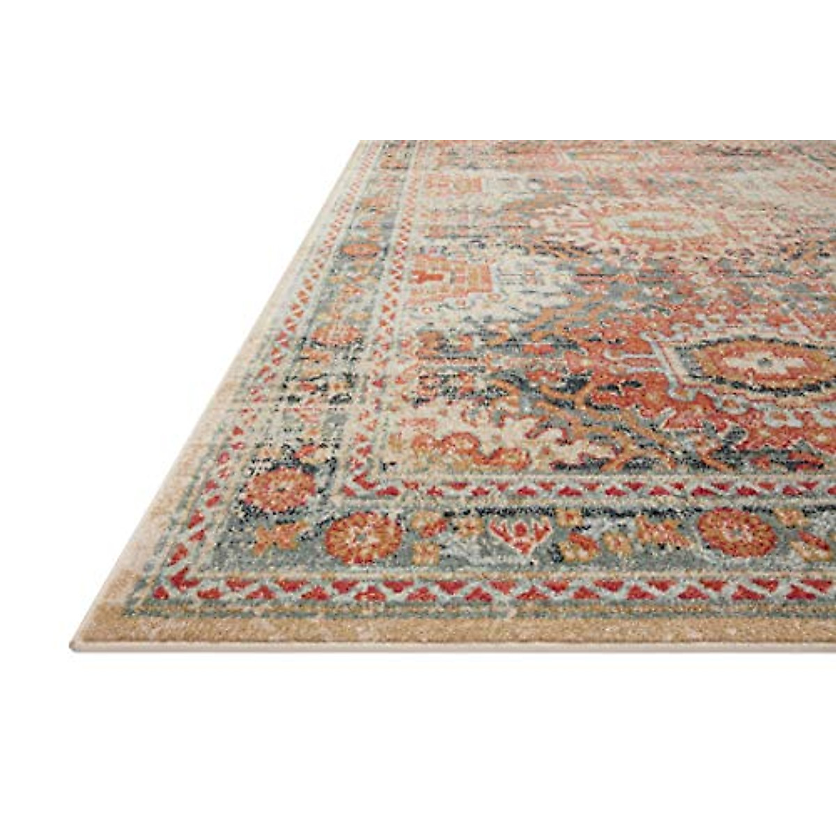 Loloi II Jocelyn Collection JOC-03 Mist/Multi, Transitional 7'-10" x 10' Area Rug