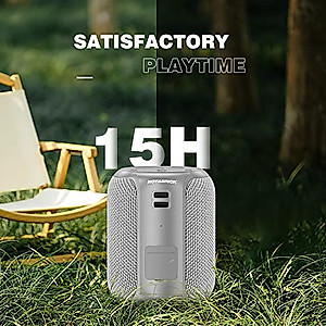 NOTABRICK Bluetooth Speakers,Portable Wireless Speaker with 15W Stereo Sound, Active Extra Bass, IPX6 Waterproof Shower Speaker, TWS, Portable Speaker for Party Beach Camping