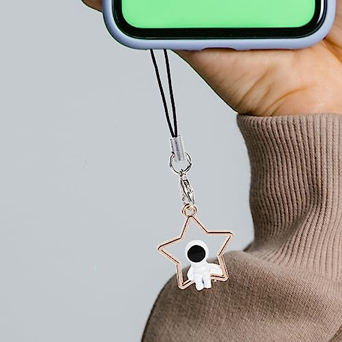 Gatuida 2Pcs Cartoon Astronaut Mobile Phone Charms Astronaut Phone Chain Cute Key Chain Pendant