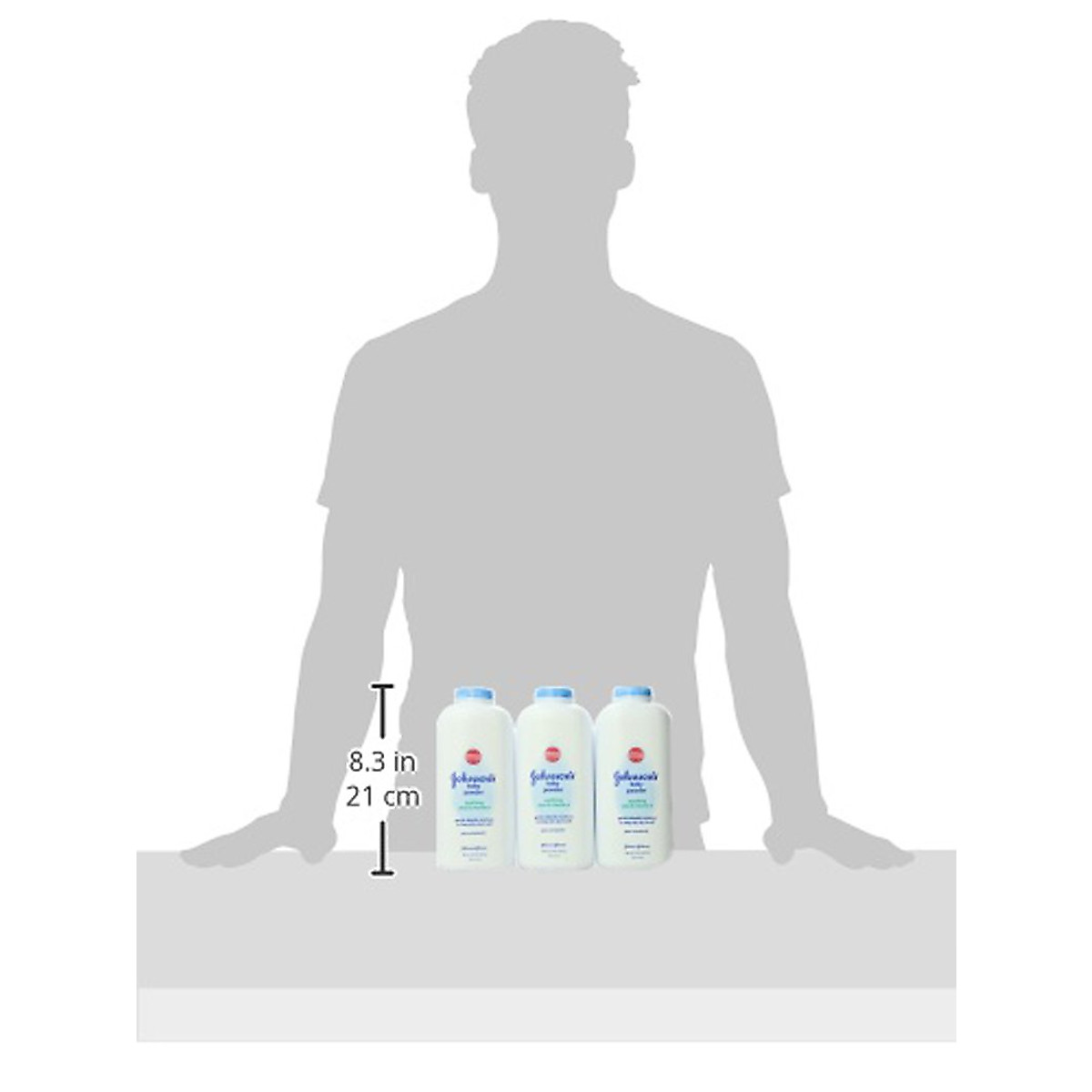 Johnson's Baby Powder, Pure Cornstarch, Aloe & Vitamin E, 22 Ounce (Pack of 3) - Packaging May Vary