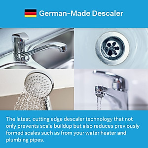 SpiroPure 10x4.5 Hard Water Filter, Salt Free Water Softener & Anti-Scale Filter for Shower, Sink, & Whole House, Scale Inhibitor, Descaling Cartridge, Descaler Filter