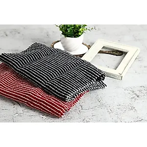 Exfoliating Washcloth [Made in Japan] Extra Long Exfoliating Towel Special Texture Makes Fluffy Foam Lather, Back Scrubber, Dead Skin Cell Remover, Loofah for Women and Men (Black)