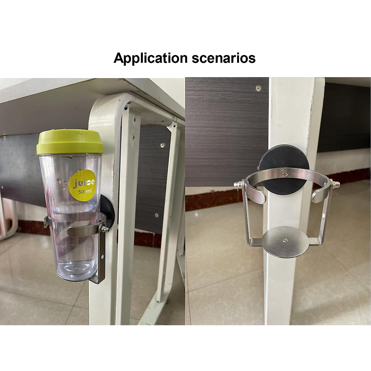 Universal Multidirectional Magnetic Cup Holder, Suitable for Placing All Kinds of Cups on Tractor, Lawnmower and Forklift, Horizontal Mounting Magnetic, Side Mounted Magnetic (1 Pack)