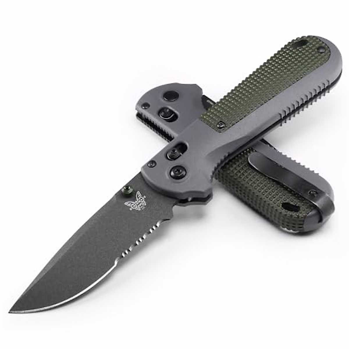 Benchmade - Redoubt 430 Tactical Knife with Overlander Gray Grivory Handle (430SBK)
