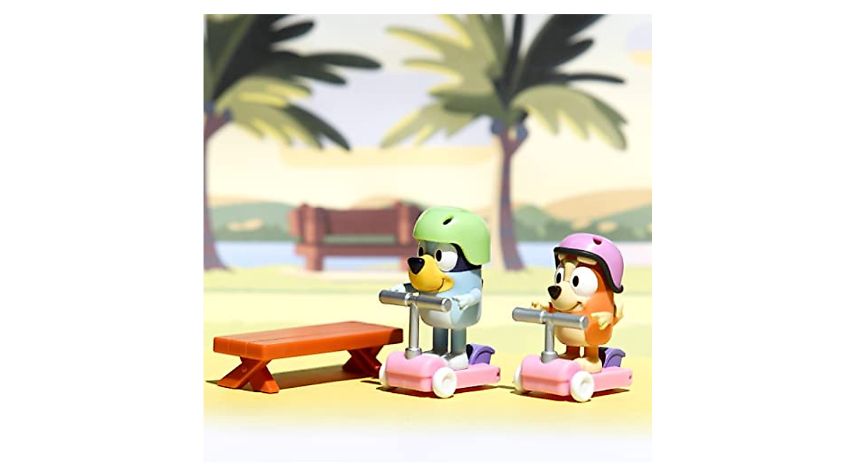 Bluey & Bingo Scooter Fun Figures | Poseable Playtime Toy