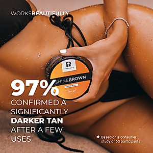 BYROKKO Shine Brown Tanning Oil 7.1 Fl Oz, Tan Accelerator Cream, Use it as Indoor Tanning Lotion for Tanning Beds or Outdoor Sun, Faster Tanning with Premium Natural Ingredients