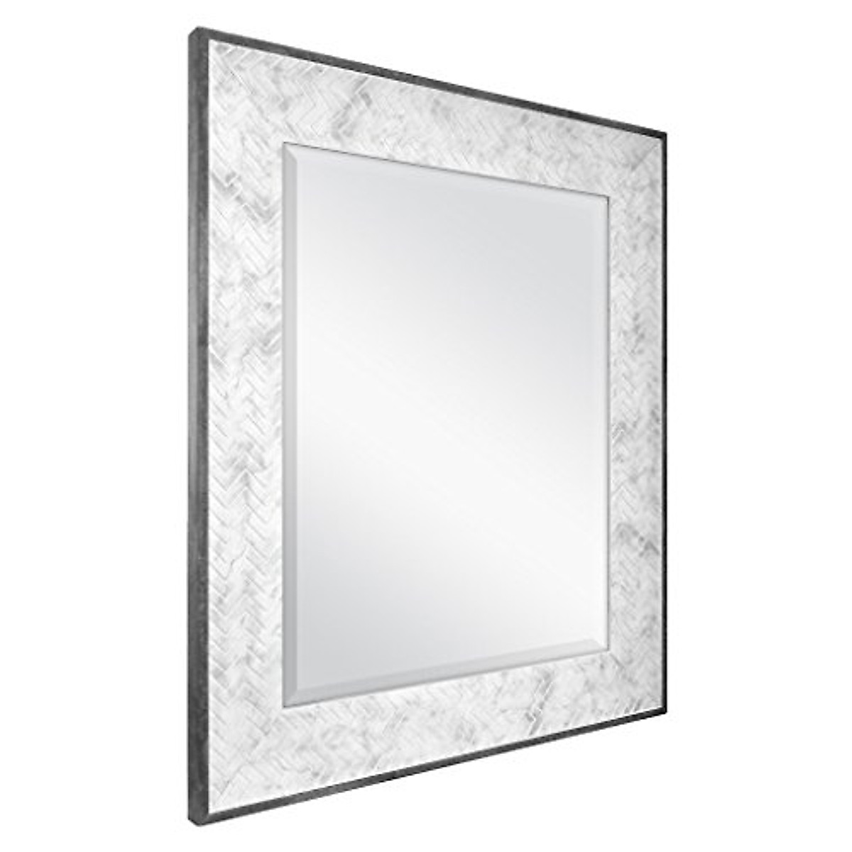 MCS 16x20 Inch Chevron, 22x26 Overall Size, Marble Mirror, 22 x 26 Inch,