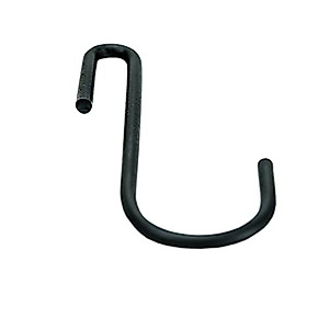 HUJI Black S Shaped Heavy Duty Hanging Hooks for Kitchenware Pots Pans Utensils (Set of 6 Hooks)