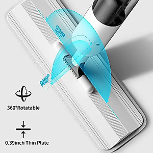 XIXIAN Spray Floor Mop for Floor Cleaning Microfiber Floor Mop Dry Wet Mop 350mL Bottle Dust Cleaning Mop Hardwood Wood Floor Cleaner Mop 360 Rotate Dry Wet Mop