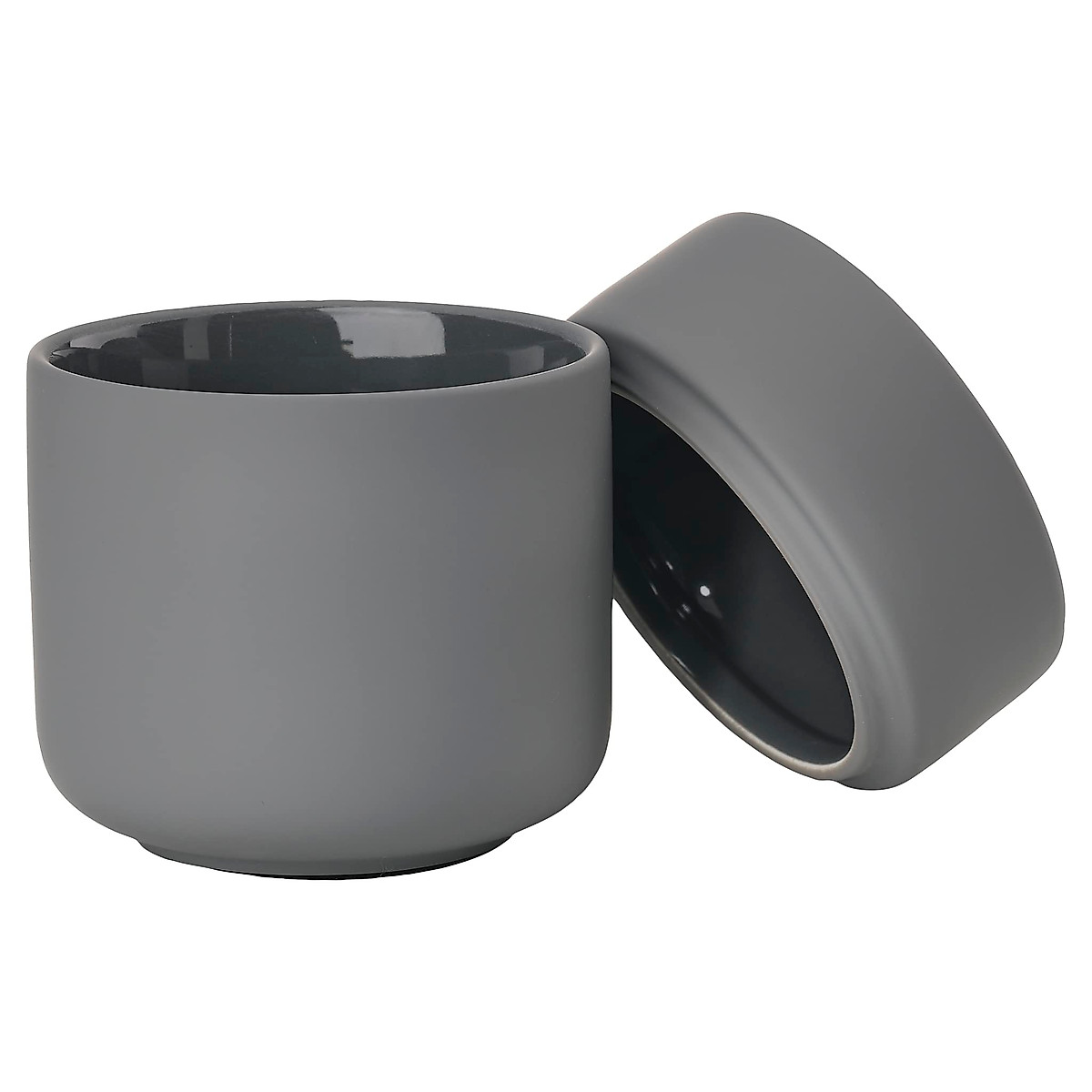 Zone Denmark Ume Taupe Cosmetic Jar - Elegant and Functional Storage Solution for Your Beauty Essentials, Infusing Scandinavian Design into Your Vanity Space (Grey)