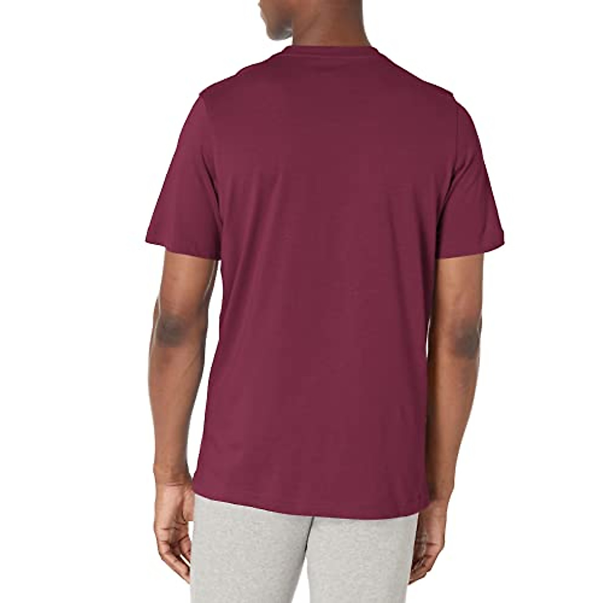 adidas Originals Men's Adicolor Trefoil Tee, Victory Crimson/White, X-Small