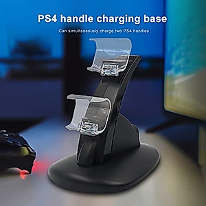 USB Fast Charging for PS4 Controller Charging Dock Stand Stations with Dual Micro USB Fast Charging & LED Indicator