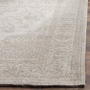 SAFAVIEH Classic Vintage Collection Runner Rug - 2'3" x 12', Beige, Oriental Medallion Cotton Design, Easy Care, Ideal for High Traffic Areas in Living Room, Bedroom (CLV121A)