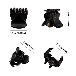 DIMUGE 1/2 Inch Durable Mini Small Hair Claw Clips 45pcs Great for Women & Girls Design Hairstyles, Grip Stronger Jaw Tiny Hair Clips for Hold Hair Back, Bangs, Others Styling.