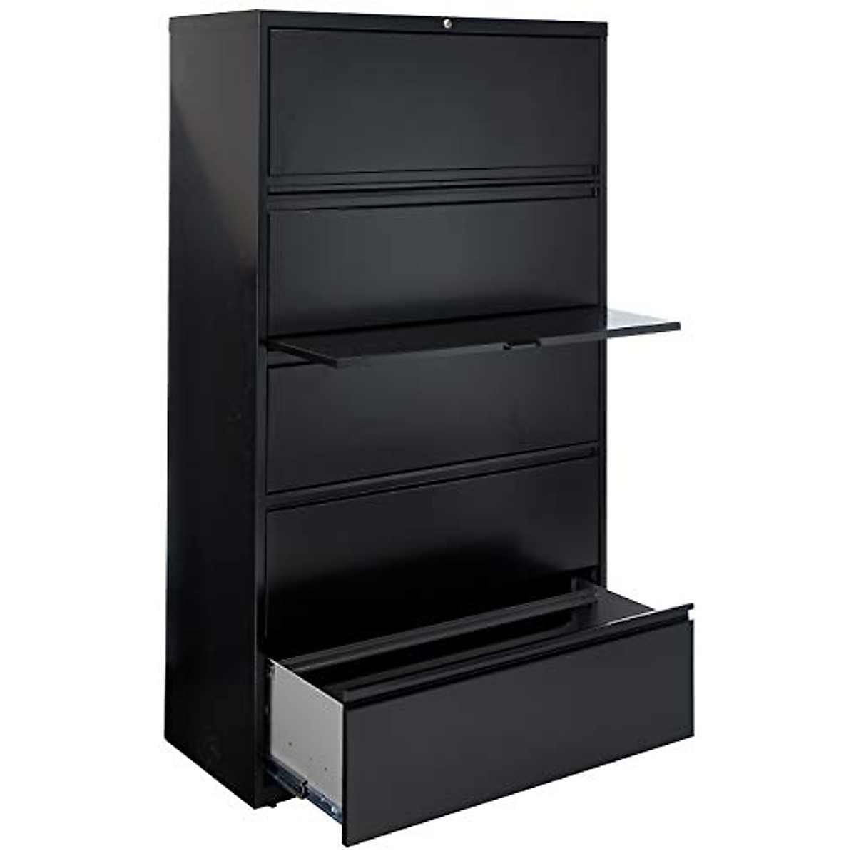 Lorell Telescoping Suspension Lateral Files - 5-Drawer