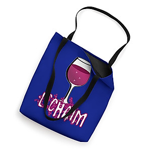 L'CHAIM glass for Jewish Chag Purim & Passover Tote Bag