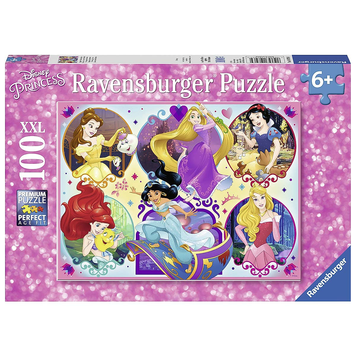 Ravensburger Disney Princesses - 100 Piece Jigsaw Puzzle for Kids | Unique Puzzle Pieces | Premium Quality | Ideal Educational Toy | Perfect