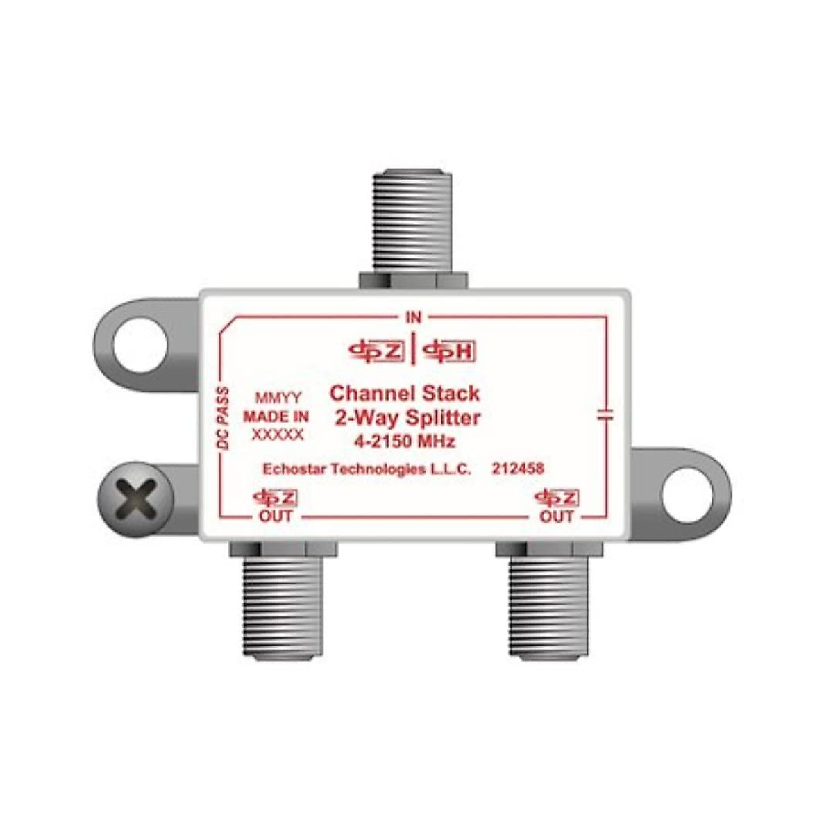 Dish Channel Stack 2-Way Splitter