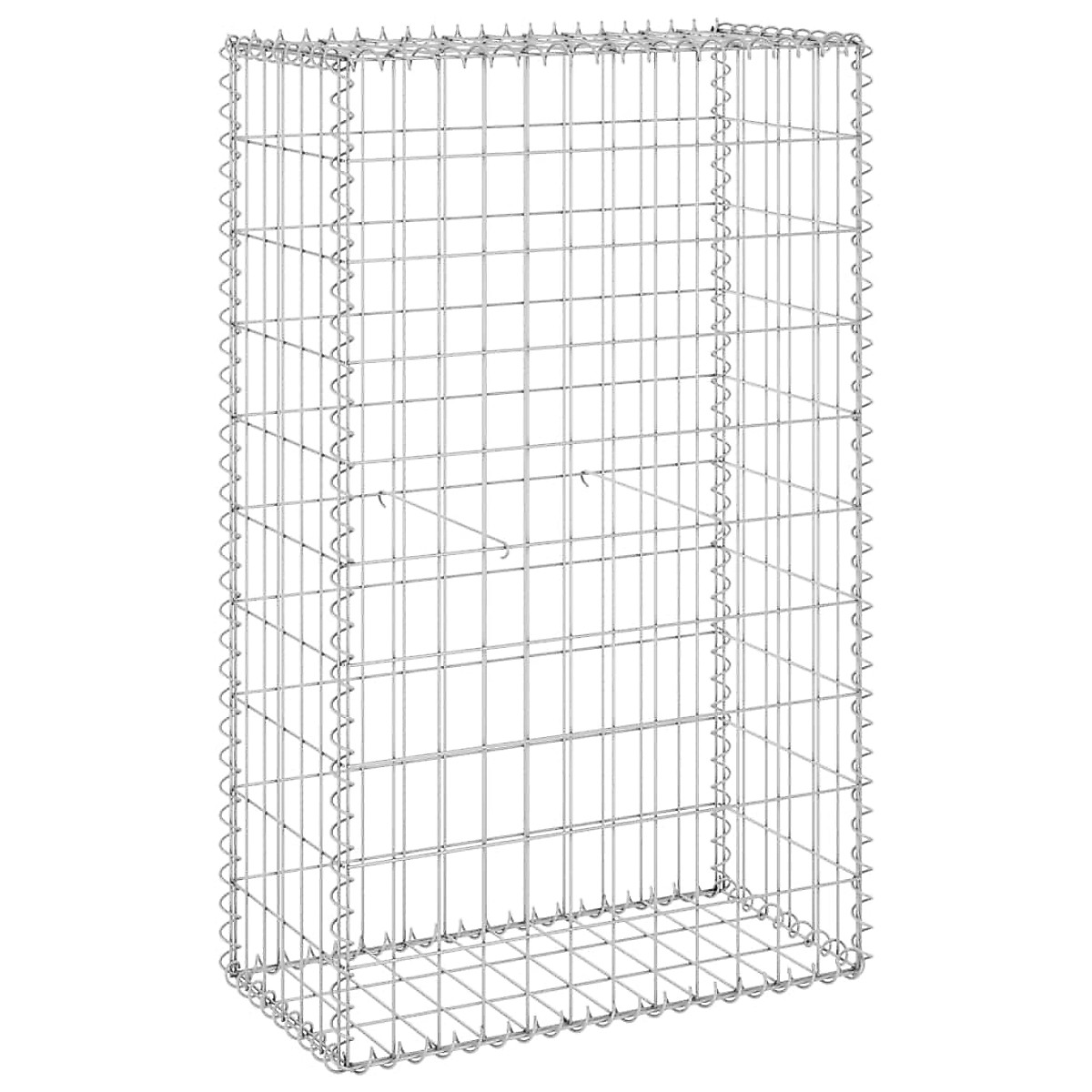 Gabion Wall with Covers,Garden Fence Border,Portable Fence,Privacy Fence,Fencing for Yard,Private Fence,Garden Fence for Dogs,for Patio,Backyard,Outdoor Pool,Porch,Galvanized Steel 23.6"x11.8"x39.4"