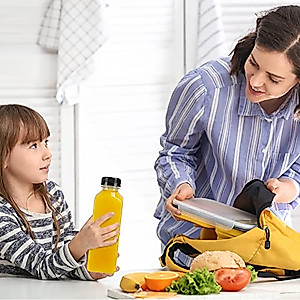 Moretoes 31pcs 16oz Empty Plastic Juice Bottles with Caps, Bulk Clear Beverage Containers for Juicing Drinking Milkshake Tea and Other Beverages