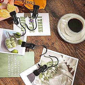 BEWISHOME 30 PCS Boot Hangers for Closet, Laundry Hooks with Clips, Boot Hanging Hold Clip, Clothes Pins, Space Saving Portable Travel Hangers Clip, Jeans, Tall Boots, Towel, Black FYC30B