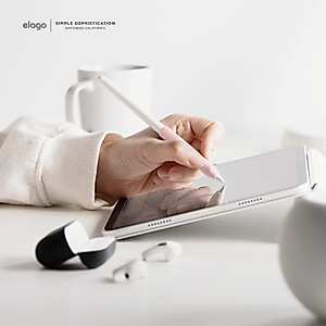 elago Pencil Grip 2 Pack Holder Sleeve Compatible with Apple Pencil (1st & 2nd Generation) and Apple Pencil (USB-C) [Lovely Pink & Lavender]