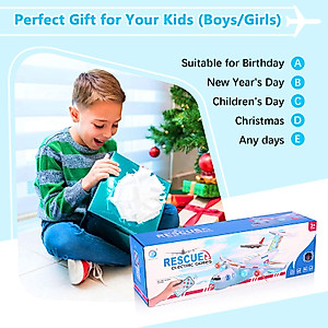 ele ELEOPTION Kids Transport Airplane Toy Aeroplane Infrared Remote Control Plane Toys with Lights and Music for for 3 4 5 6 7 8 Year Old Toddlers Girls Boys