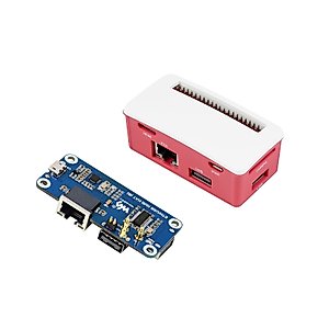 waveshare Ethernet/USB HUB HAT B with Box ABS Case for Raspberry Pi Zero/Zero W/2 W/Zero WH/2 WH,PC,with 1 RJ45 10/100M Ethernet Port, 3 USB Ports Compatible with USB2.0/1.1