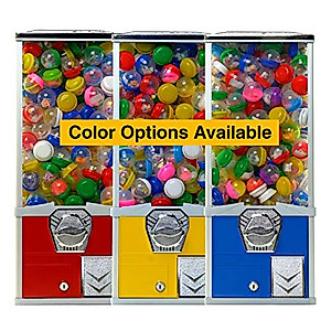 Vending Machine - Big Capsule Vending Machine - Prize Machine - Commercial Vending Machine for 2 Inch Round Capsules Gumballs Bouncy Balls - Red