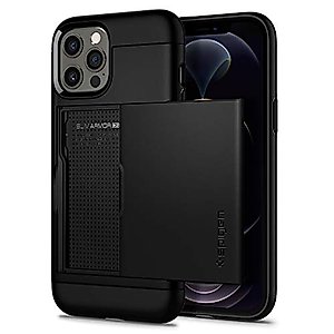 Spigen Slim Armor CS Designed for iPhone 12 Pro Max Case (2020). - Black