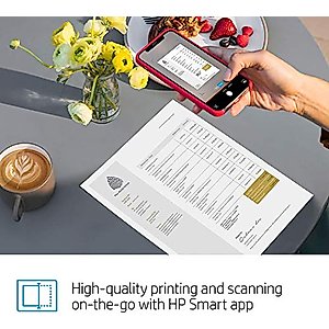 HP Tango X Smart Wireless Printer with Indigo Linen -cover – Mobile Remote Print, Scan, Copy, HP Instant Ink (3DP64A)