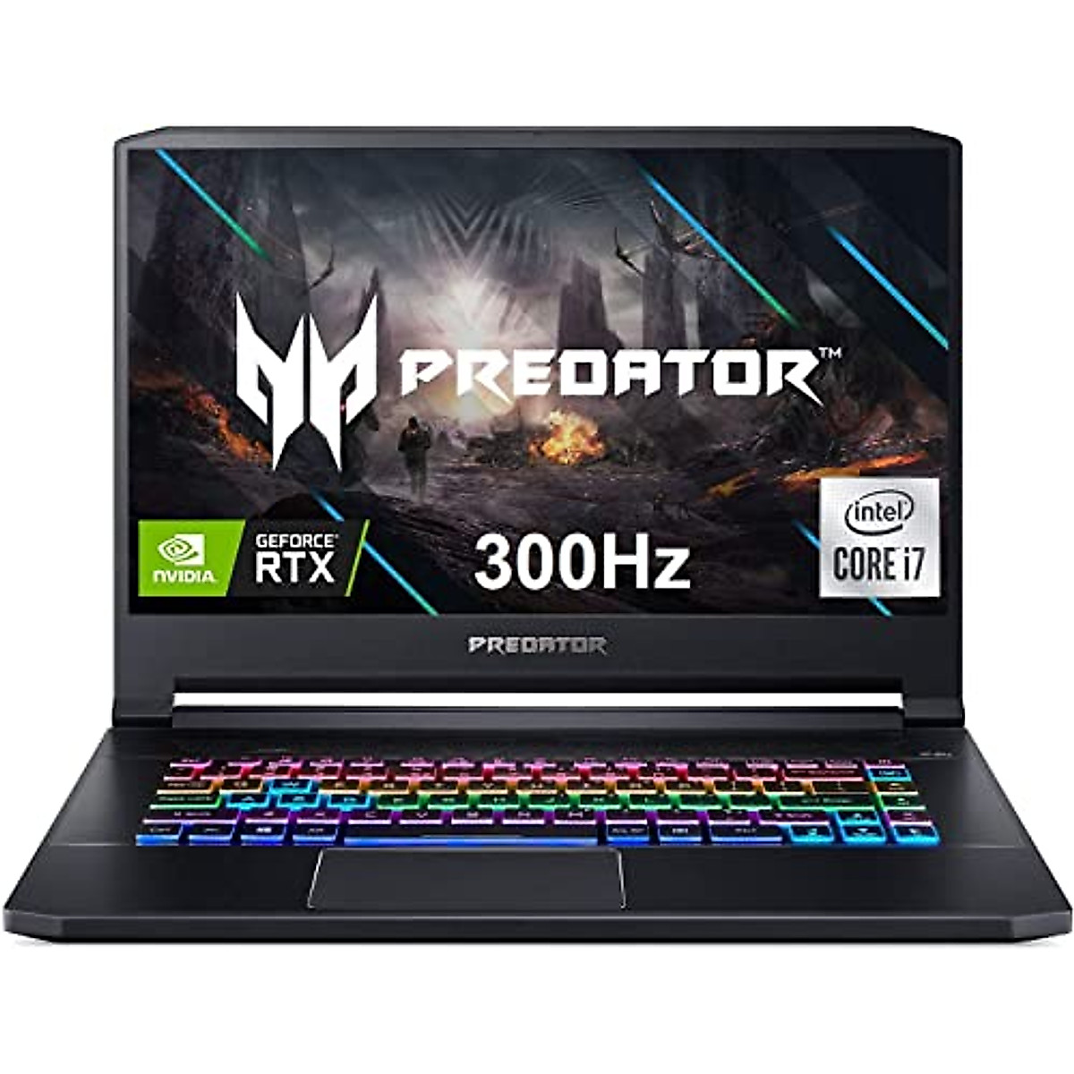 Acer Predator Triton 500 Gaming Laptop, 15.6" FHD NVIDIA G-SYNC Display 300Hz, Intel Core i7-10750H, NVIDIA GeForce RTX 2070 Super, 32GB DDR4 RAM, 1TB NVMe SSD, Wi-Fi 6, RGB Backlit KB
