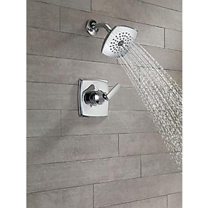 Delta Faucet Ashlyn 14 Series Single-Function Shower Faucet Set, Full Body Spray Shower Head, Chrome Shower Faucet, Delta Shower Trim Kit, Chrome T14264 (Valve Not Included)
