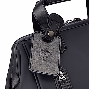 PEUGEOT Voyages Backpack Tote, Black, 16 Inch Laptop Sleeve