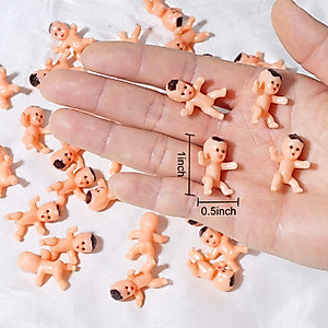 40 Pcs 1Mini Plastic Babies Party Baby Shower ice cube Game Decor Party Decorations