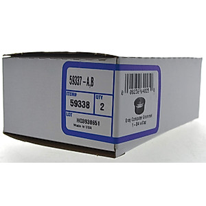 Hillman 59338 Computer Desk Grey Grommet with Cap, 1-3/4-Inch Hole Diameter, 2-Pack, Gray