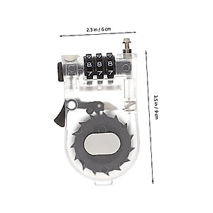 NOLITOY 2pcs Snowboard Security Lock Snowboard Locks Boots Safety Lock Portable Lock Stroller Locks Coded Lock Baby Snowboard Bike Compact Lock Sporting Goods Steel Wire Travel Telescopic