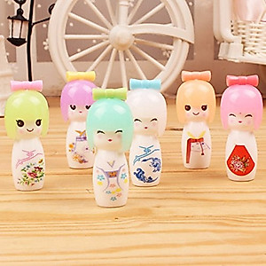 Vanvene 12pcs/lot Small Fresh Japanese Doll colored gel pens for writing cartoon 0.38mm black ink roll pen office school supplies